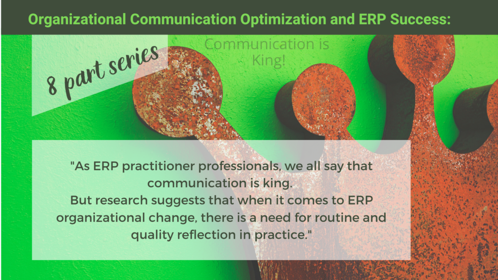 ERP Critical Success Factor: Organizational Communication - Nestell ...
